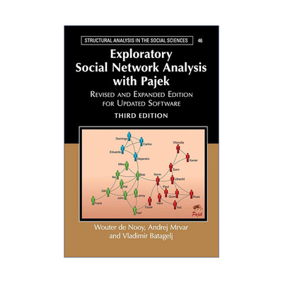 英文原版 Exploratory Social Network Analysis with Pajek 用Pajek进行探索性社交网络分析 剑桥社科结构分析系列 进口英语书籍