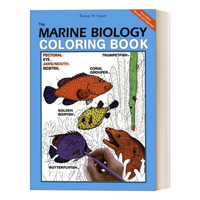 英文原版 The Marine Biology Coloring Book  2nd Edition 海洋生物学涂色书 第2版 英文版 进口英语原版书籍