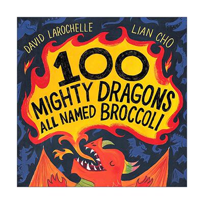 英文原版 100 Mighty Dragons All Named Broccoli 100只恐龙都叫西兰花 儿童精装数学启蒙认知绘本 英文版 进口英语原版书籍