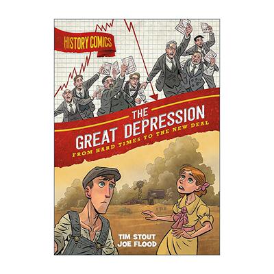 英文原版 History Comics The Great Depression 历史漫画 大萧条 从艰难时期到新政 英文版 进口英语原版书籍