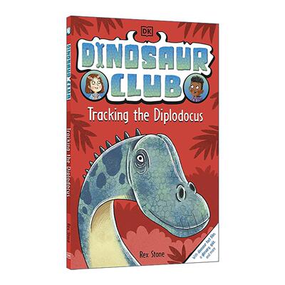 英文原版 Dinosaur Club Tracking the Diplodocus 恐龙俱乐部系列 追踪梁龙 DK儿童章节桥梁故事书 Rex Stone 进口英语原版书籍