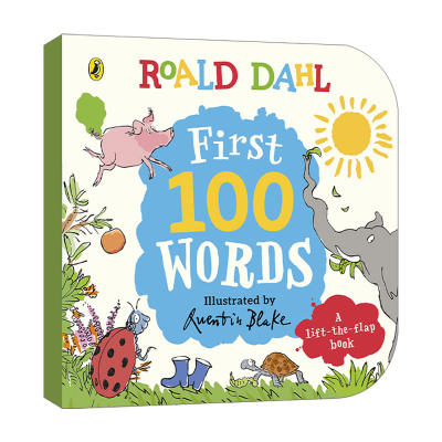 英文原版 Roald Dahl First 100 Words 罗尔·德达尔 100个词汇 儿童词汇学习纸板书 英文版 进口英语原版书籍