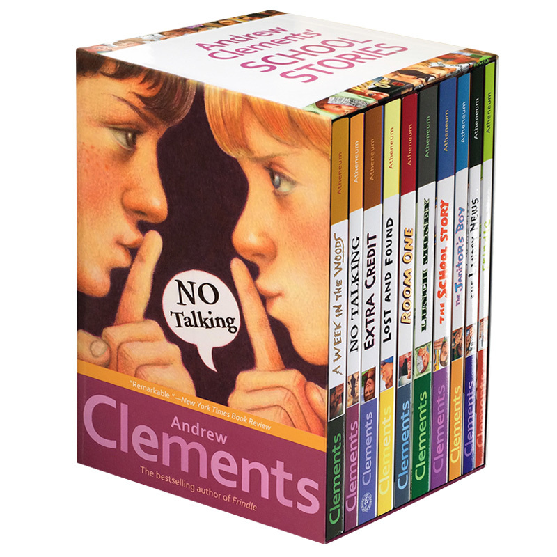 英文原版 Andrew Clements' School Stories安德鲁克拉门校园系列10本盒装青少年小说趣味章节故事小学初中生活成长 ...