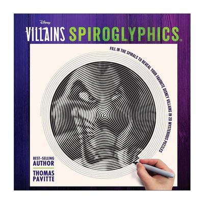 英文原版 Disney Villains Spiroglyphics 螺旋形文字 迪士尼恶棍 解压 英文版 进口英语原版书籍