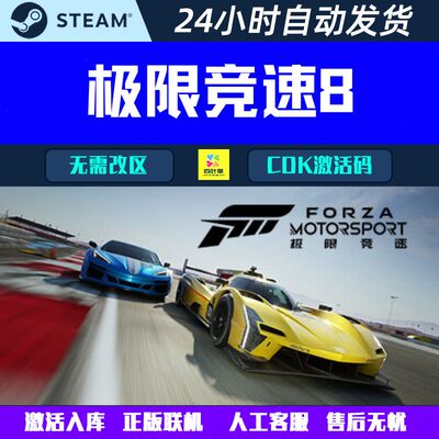 正版联机 极限竞速8 Steam电脑游戏CDK激活码  Forza Motorsport