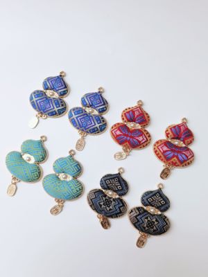 广西原创壮锦“福禄”冰箱贴