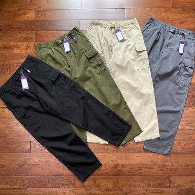 日单~秋冬 紫标 STRETCH TWILL CARGO 男女情侣 口袋工装休闲长裤