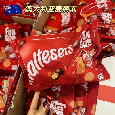 malteser麦提莎麦丽素澳大利亚夹心牛奶巧克力麦芯球黑巧年货喜糖