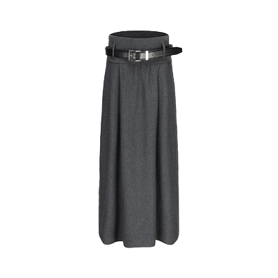 IFBYLAND高腰收褶显瘦半身裙