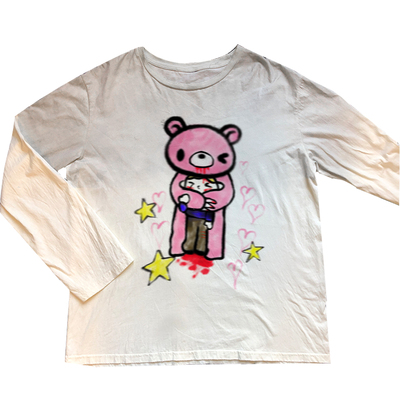 Yandere病娇Inkjet printing喷绘稀有脏脏衣T恤说唱Skateboards