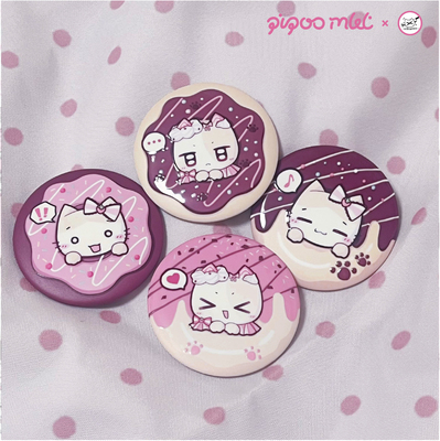 浮雕甜甜圈吧唧徽章kiruneko原创