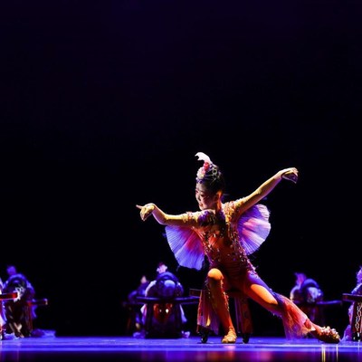 速发元旦新款小荷鱼采鱼儿舞蹈服风儿欢歌门出服鲤鱼跃龙演舞台服