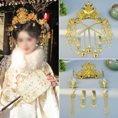 战国公主汉服发饰新款翘楚同款