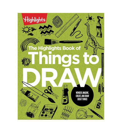 【现货】画画要点书 The Highlights Book of Things to Draw 英文儿童插画故事绘本 进口童书