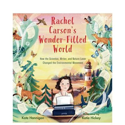 【现货】瑞秋·卡森的奇妙世界 Rachel Carson's Wonder-Filled World 英文儿童插画科普绘本 进口童书