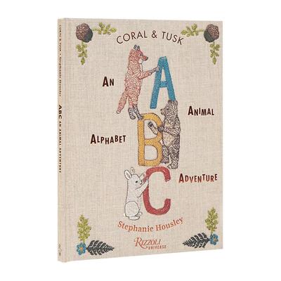 【预售】ABC动物字母大冒险 精美刺绣绘本 ABC:An Animal Alphabet Adventure 英文儿童趣味英语早教绘本 进口童书