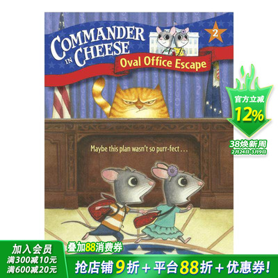 【现货】椭圆形办公室逃跑 Oval Office Escape(Cic2) 英文儿童分级章节桥梁故事书 进口童书