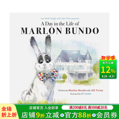【预售】小兔子Marlon Bundo生活中的一天 A Day in the Life of Marlon Bundo 英文儿童插画故事绘本 进口童书