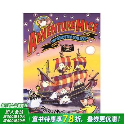 【现货】冒险萌鼠团：幽灵帆船 Adventuremice: The Ghostly Galleon 英文儿童桥梁章节故事 英语拓展阅读进口书