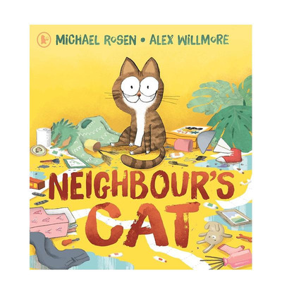 【预售】邻居家的猫 Neighbour's Cat 英文儿童插画故事绘本 进口童书Michael Rosen NICE表情包爷爷
