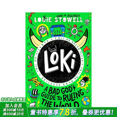 【现货】【洛基涂鸦日记】坏神的统治世界指南A Bad God's Guide to Ruling the World北欧神话雷神 英文儿童章节桥梁搞笑故事书