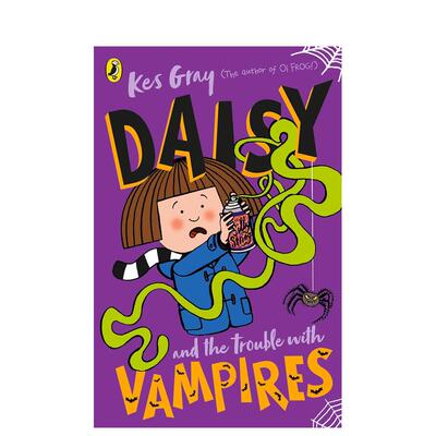 【现货】【黛西的冒险故事】吸血鬼的烦恼 Daisy and the Trouble with Vampires 英文儿童章节桥梁故事书 英语拓展阅读