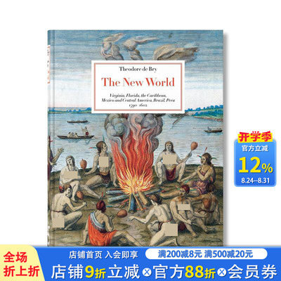 【预售】【TASCHEN】西奥多·德·布里：新世界 【45th Anniversary Edition】Theodore de Bry.  英文艺术画册画集 正版进口书