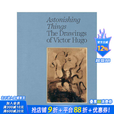 【现货】惊世骇俗：维克多·雨果的画作 Astonishing Things : The Drawings of Victor Hugo 原版英文艺术画册画集 正版进口书