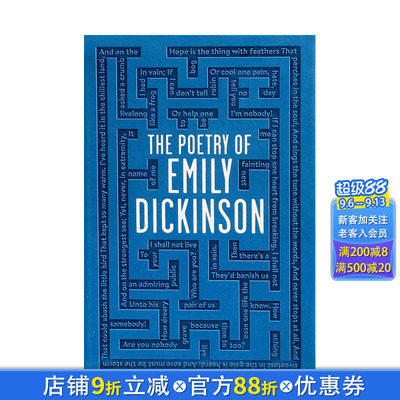 【预售】艾米莉·狄金森诗集 Poetry of Emily Dickinson 原版英文诗歌 正版进口书
