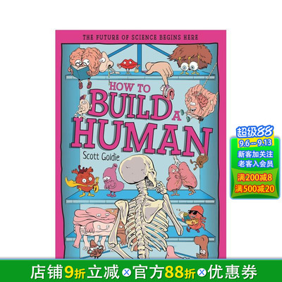【预售】【明日世界】人体奇妙设计 【Tomorrow's World-S1】How to Build a Human 英文儿童插画科普绘本 进口童书