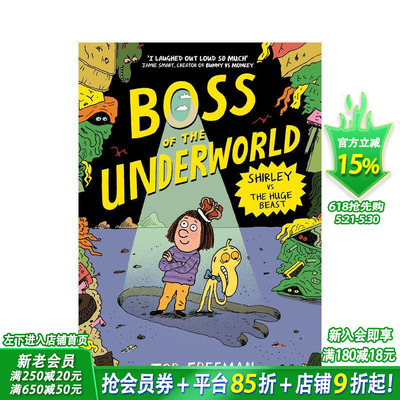 【预售】【冥界老大】第2册：雪莉大战兽 Boss of the Underworld:Shirley vs the Huge Beast 英文儿童漫画故事书 英语拓展阅读