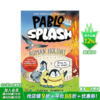 【多册选拍】巴勃罗与斯普莱什-罗马假日/冰封时空/维京探险记 爆笑儿童漫画故事书Pablo and Splash:Roman Holiday英文拓展阅读