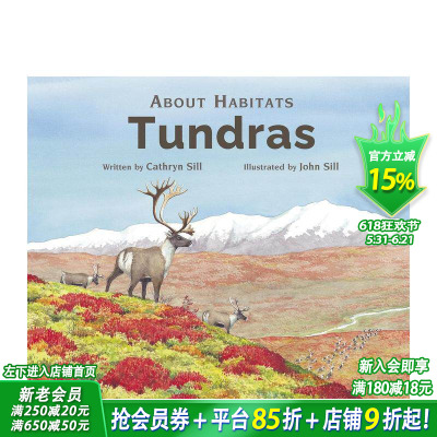 【现货】关于栖息地：苔原 About Habitats:Tundras 英文儿童插画科普故事绘本 进口童书