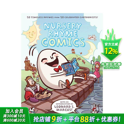 【预售】英文原版 Nursery Rhyme Comics: 50 Timeless Rhymes from 50 Celebrated Cartoonists! 童谣漫画儿童绘本
