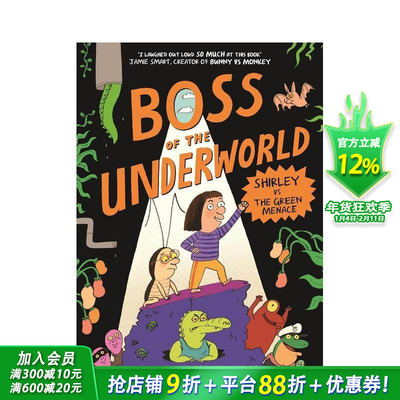 【预售】【冥界老大】苐1册：雪莉大战绿魔Boss of the Underworld:Shirley vs the Green Menace英文儿童漫画故事书英语拓展阅读