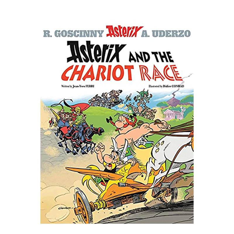 【预售】英文原版 阿斯泰里克斯与战车竞赛 Asterix and the Chariot Race: Album 37 儿童英语绘本图画书 进口图书 善优童书