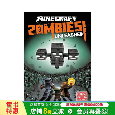 【预售】我的世界：僵尸来袭！ Minecraft: Zombies Unleashed! 英文儿童故事绘本 英语拓展阅读进口童书