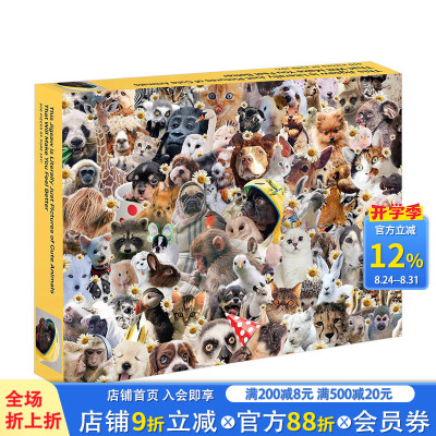 【现货】疗愈宠物拼图500片 进口文创  Literally Just Pictures of Cute Animals That Will Make You Feel Better