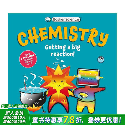 【现货】巴舍科学：化学：引发大反应 Basher Science: Chemistry: Getting a Big Reaction 英文儿童插画科普绘本 进口童书