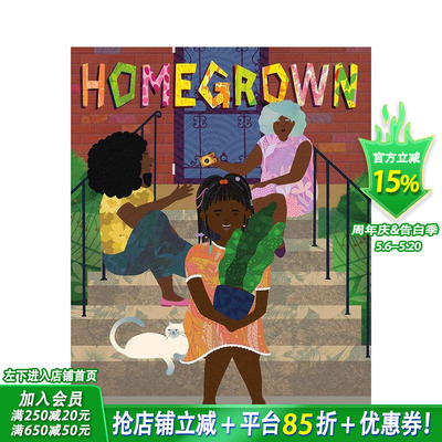 【预售】本土的 Homegrown 英文儿童插画故事绘本 进口童书