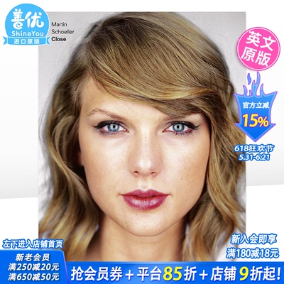 【现货】马丁·舍勒：名人肖像 Martin Schoeller: Close 英文摄影原版图书进口书籍 Martin Schoeller 泰勒·斯威夫特封面 霉霉