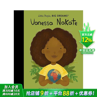 【预售】【小人物,大梦想】英文原版 凡妮莎·纳卡特 Vanessa Nakate 精装艺术插画绘本 气候变化 环保故事 儿童英语图书 善优童书