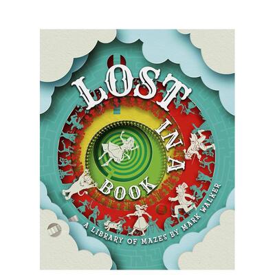 【预售】迷宫书：马克·沃克迷宫合集 Lost in a Book: A Library of Mazes by Mark Walker 英文儿童趣味互动绘本 英语早教书