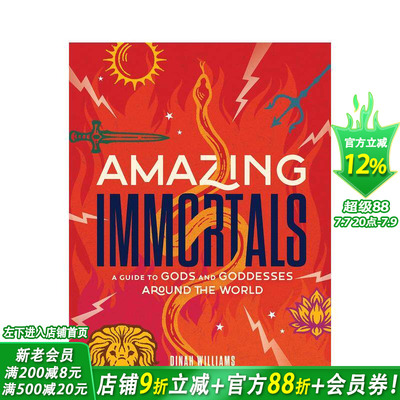 【预售】神奇的不朽：世界各地的男神和女神指南 Amazing Immortals 12岁+英文小说故事 英语拓展阅读进口书