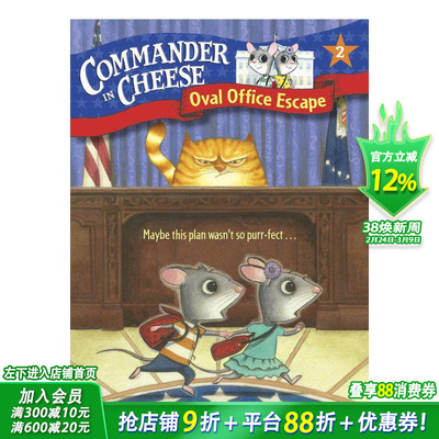 【现货】椭圆形办公室逃跑 Oval Office Escape(Cic2) 英文儿童分级章节桥梁故事书 进口童书