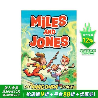 【预售】【迈尔斯与琼斯】#1蟒袭击 【Miles and Jones】The Anaconda Attack 英文儿童漫画故事 英语拓展阅读进口书