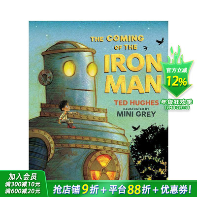 【现货】钢铁人的到来 The Coming of the Iron Man 英文儿童插画故事绘本 进口童书