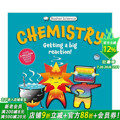 【预售】巴舍科学：化学：引发大反应 Basher Science: Chemistry: Getting a Big Reaction 英文儿童插画科普绘本 进口童书