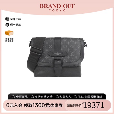 中古LV路易威登通用95新Eclipse Saumur Messenger Bag老花单肩包