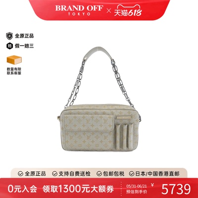 中古LV路易威登老花单肩包